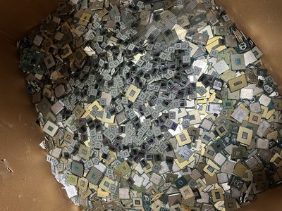 Lot of 600 Lbs Mix CPU Pinless & Pinned CPU's. Gold Scrap Recovery - | eBay