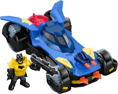 Imaginext DHT64 Batmobile, Batman Car with Dart Launcher, Shields and ...