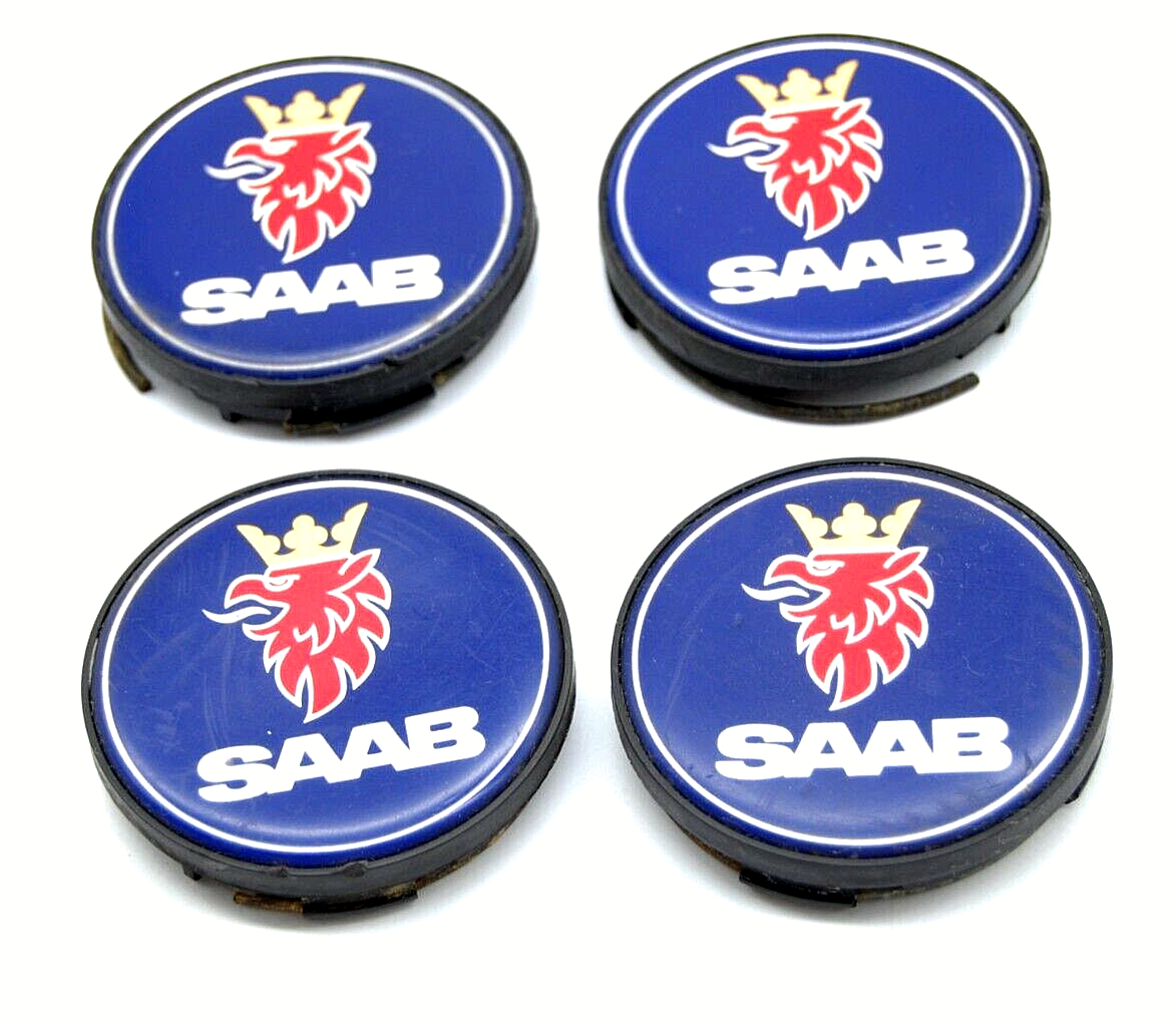 WHEEL CENTER CAPS 62.5mm FOR SAAB 9-3 9-5 2.0 2.3t YS3E 98-07 AERO ...