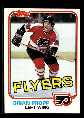 1981-82 Topps Hockey #E110 Brian Propp "Set Break" Mint Philadelphia ...