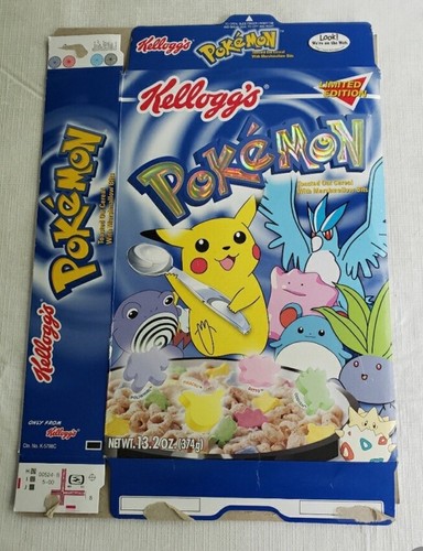 Pokémon Collectors Empty Cereal Box Kelloggs | eBay