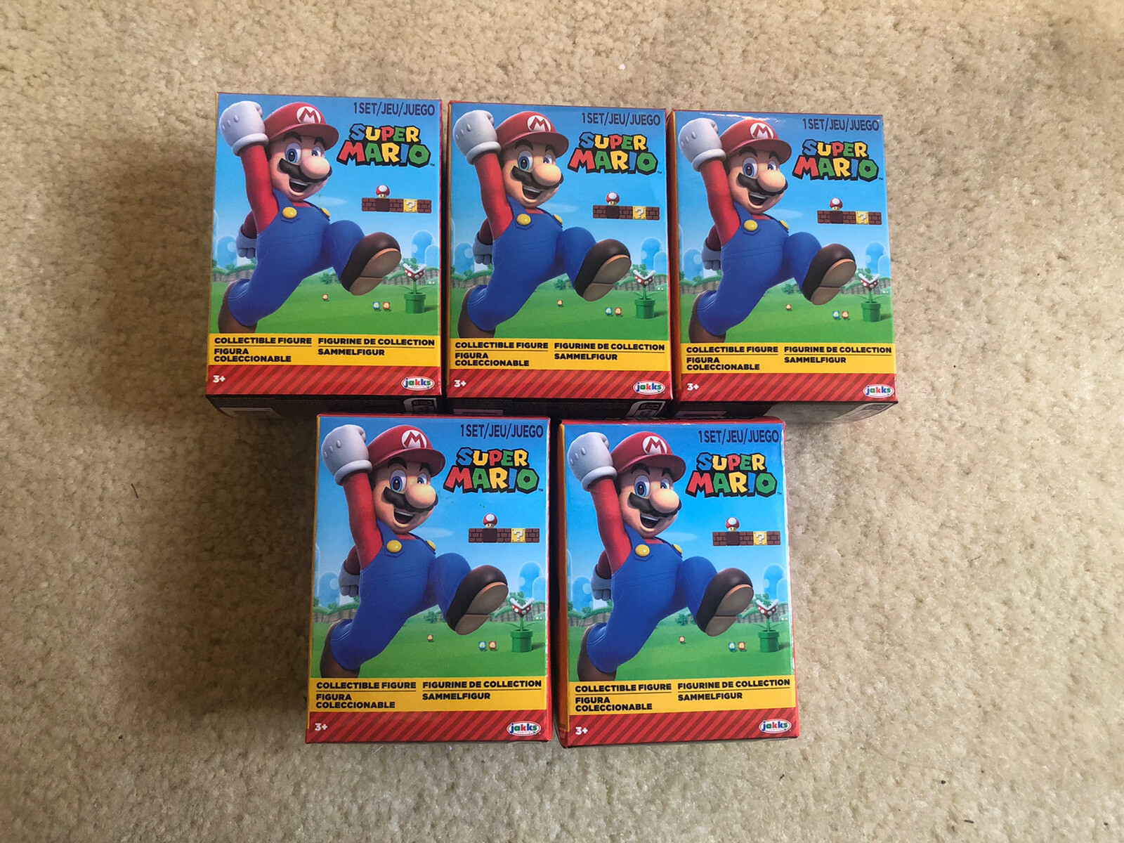 Super Mario Bros. Yoshi Hammer Bro Blue Toad Goomba 2.5" Figures Jakks ...