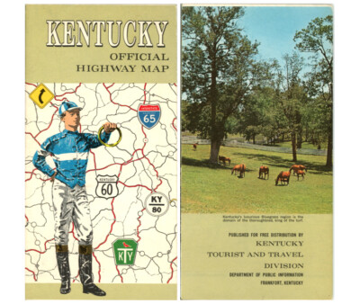 Vintage 1962 Kentucky Official Road Map – KY Dept. of Highways | eBay