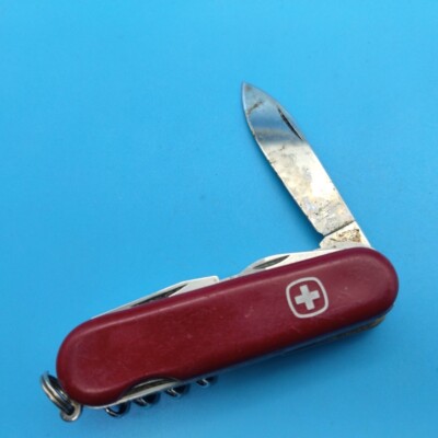 USED WENGER FORESTER SWISS ARMY KNIFE w/ RING FOLDING KNIFE 911 | eBay