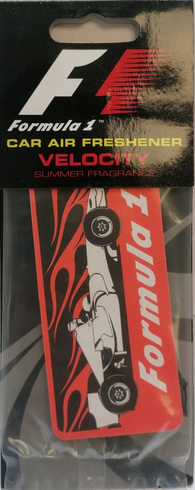 F1 FORMULA ONE - CAR AIR FRESHENER - VELOCITY SUMMER FRAGRANCE | eBay UK