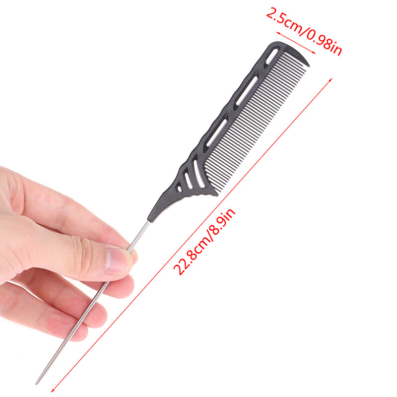 Women Long Rat Tail Comb Bone Tip Sharp End Braid Divider Comb Parting ...