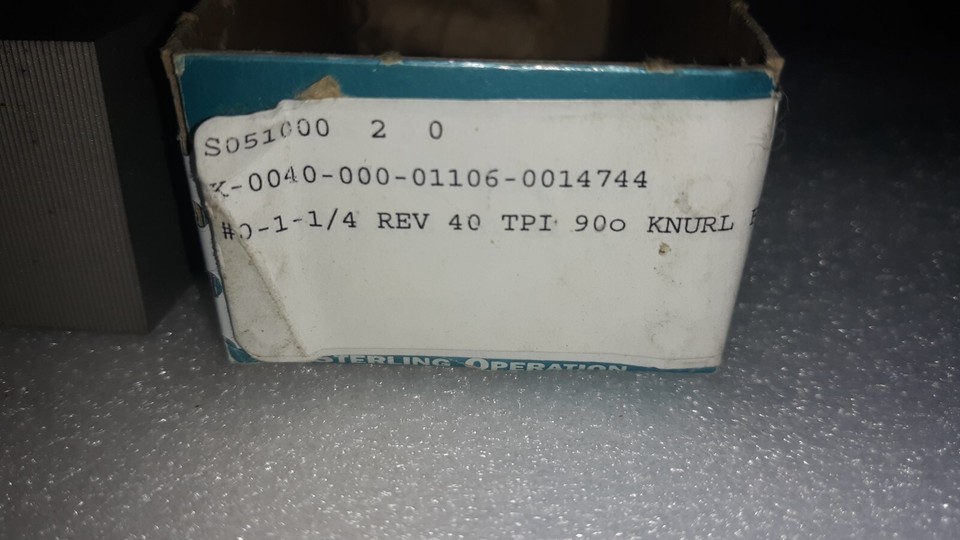 Sterling rolling die 40 T.P.I. , 90 DEG. KNURL . 1 1/4 , | eBay