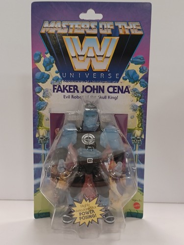 MOTU WWE WWF Faker John Cena Evil Robot of the Skull King Action Figure ...
