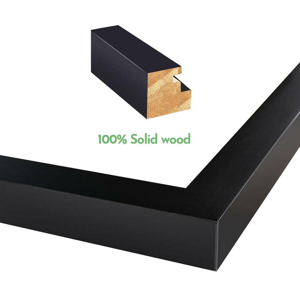 4x6 8x10 11x14 12x16 Wood Photo Frame Set Wall Mount Tabletop Poster ...