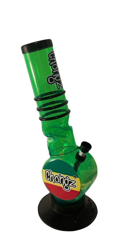 30CM CHONGZ "BGRN" ACRYLIC TOBACCO BONG WATERPIPE HOOKAH SHISHA ...