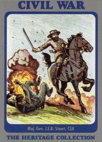 1991 Bon Air Civil War Trading Card - Maj. Gen. J.E.B. Stuart | eBay