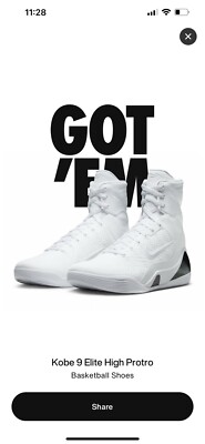 Nike Kobe 9 Elite Protro High Halo Size 9.5 | eBay