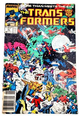 TRANSFORMERS #41 (1988) /VG / DINOBOTS JETFIRE MARVEL NEWSSTAND | eBay