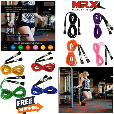 Jump Rope Speed Skipping Crossfit Workout Gym Aerobic Exercise Boxing ...