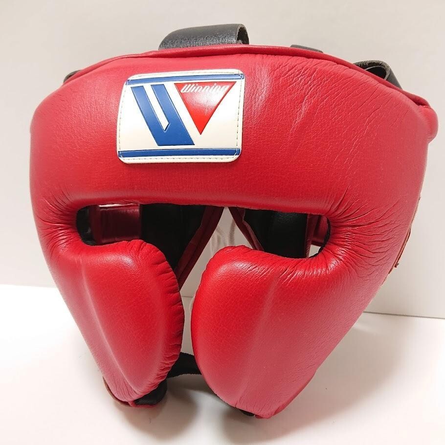 Winning Boxing Head Gear Face Guard Type FG-2900 Size L Red from Japan ...