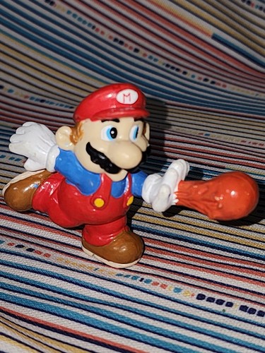 Vintage Super Mario Figure PVC Applause 1989 Mario Throwing Fireball | eBay