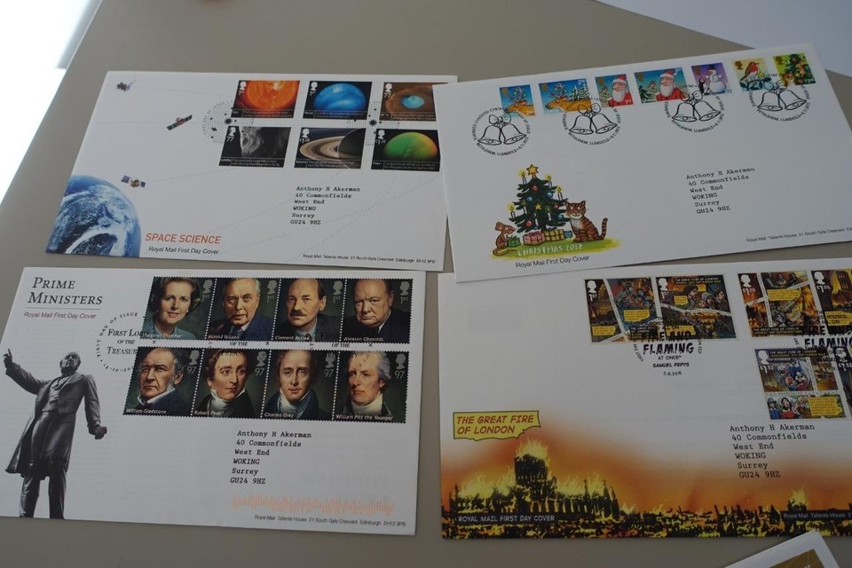 GB Fine Collection of 12 Different First Day Covers FDCs 2011-16 ...
