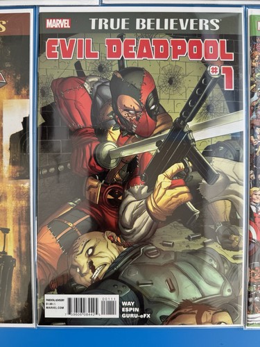Deadpool True Believers 10x Comics Lot New Mutants 98, Origins, Wedding ...