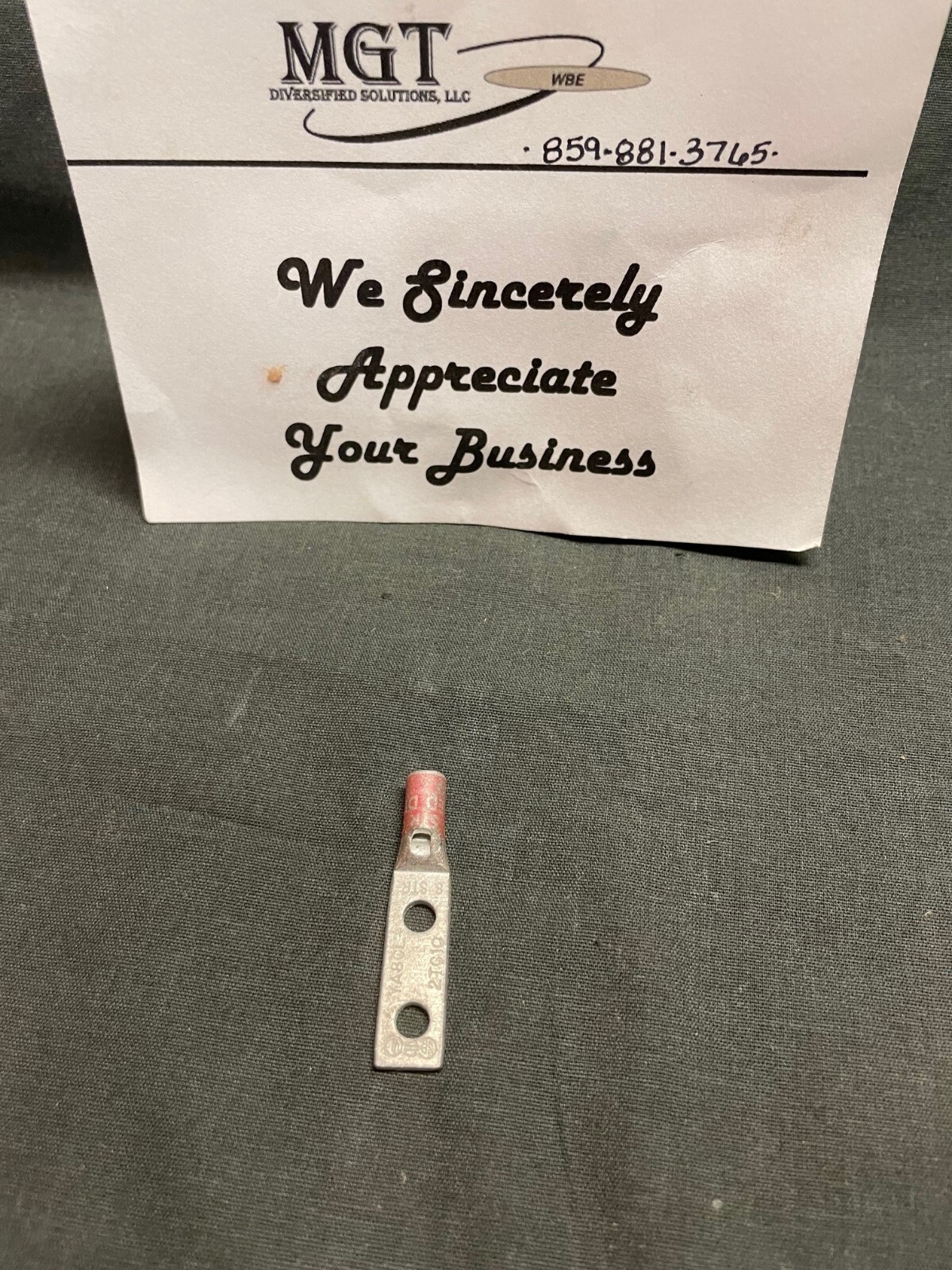 Burndy YA8CL2TC10 LUG, COMPRESSION, # 8 AWG, STRD, 2 HOLE, #10 STUD, 5/ ...