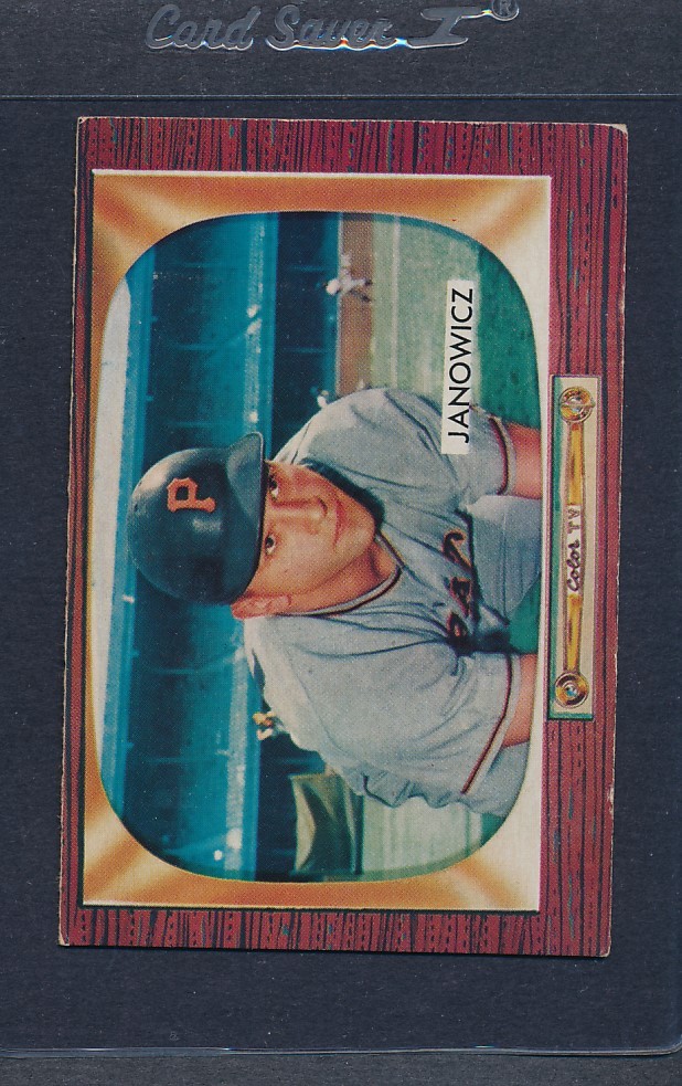1955 Bowman #114 Vic Janowicz Pirates VG/EX *166 | eBay