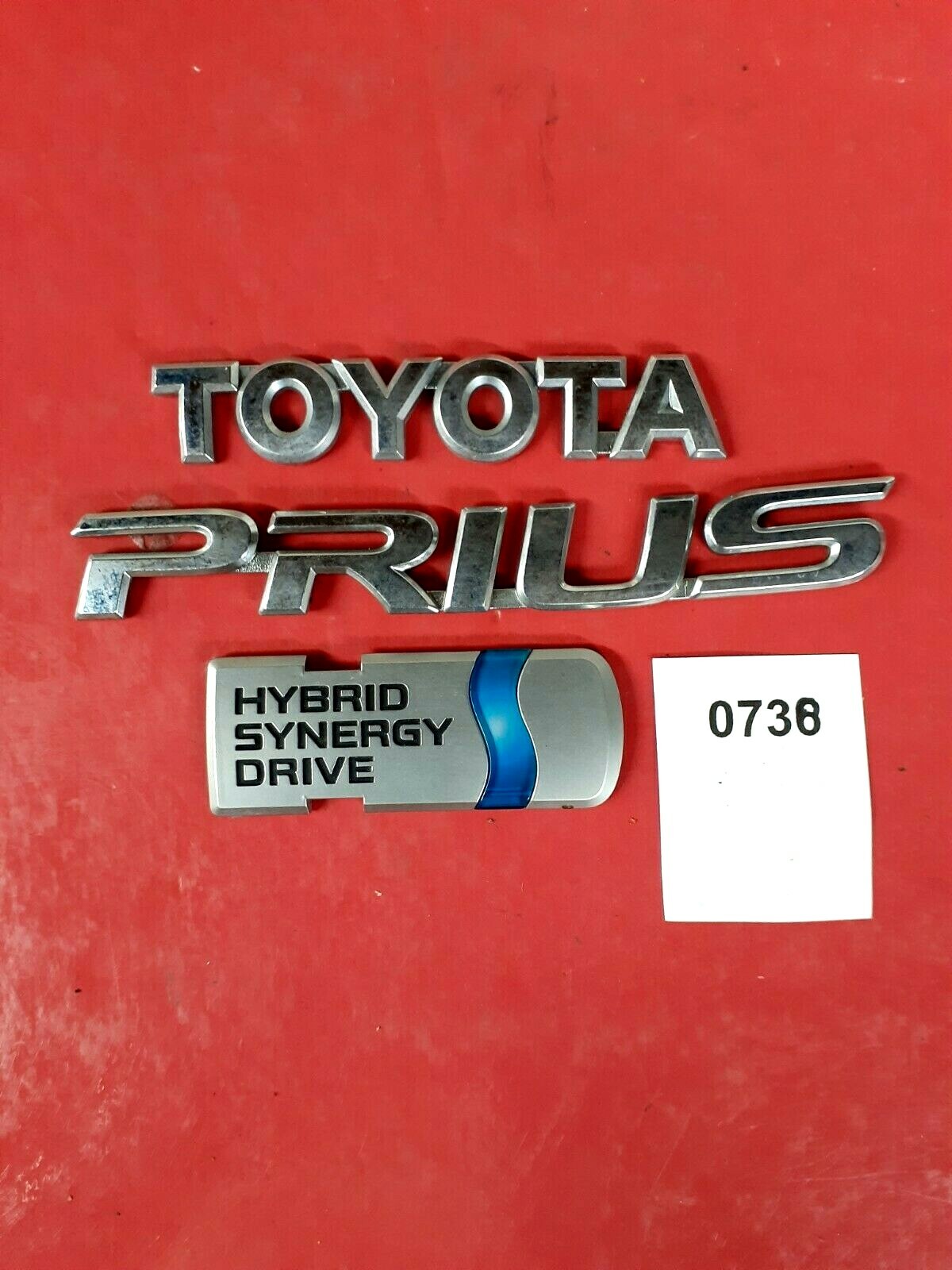 738 2010 - 2015 SET of Toyota Prius Hybrid Emblem OEM | eBay