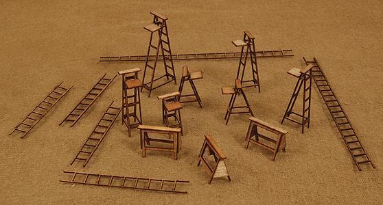 GCLaser 11101 HO Scale Ladders 22/ Plywood Kit for sale online | eBay