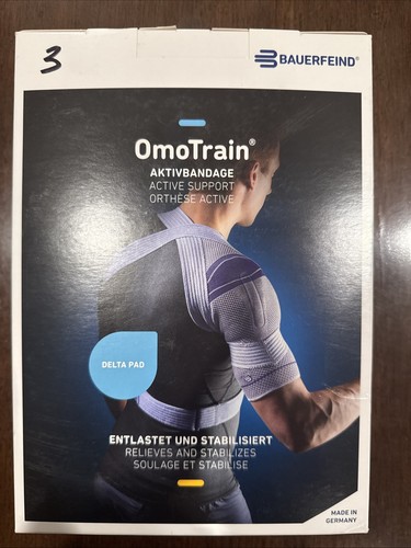 Bauerfeind OmoTrain Shoulder Brace Size 3, Unisex, Delta Pad, Fits ...