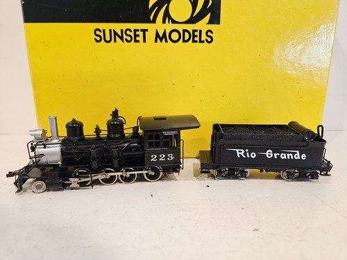 Sunset Models HOn3 Brass 2-8-0 C-16 Class D&RGW #223 Painted Runs Well ...