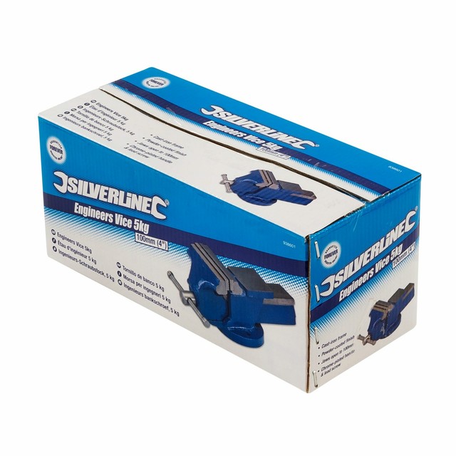 Silverline Engineers Vice 100mm 938601 DIY Engineering Clamping Tool ...