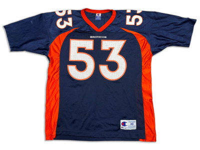 Champion Denver Broncos Bill Romanowski 53 Replica Home Jersey Mens ...