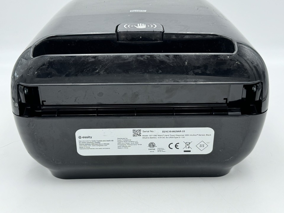 Essity Automatic Hand Towel Dispenser Model: 5511282 - Black With Key ...