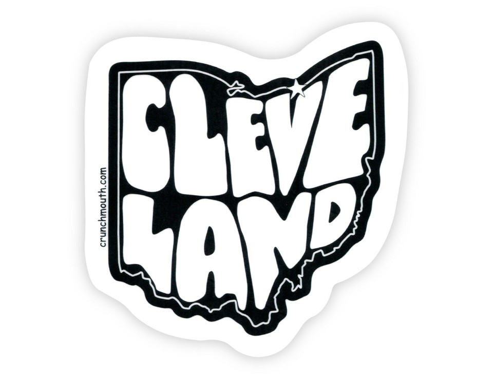 CLEVELAND OHIO CAR TRUCK BUMPER STICKER LAPTOP WATER BOTTLE TRAVEL ...