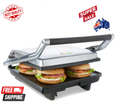 4 Slice Sandwich Maker Press Large Grill Non Stick Electric Jaffle ...