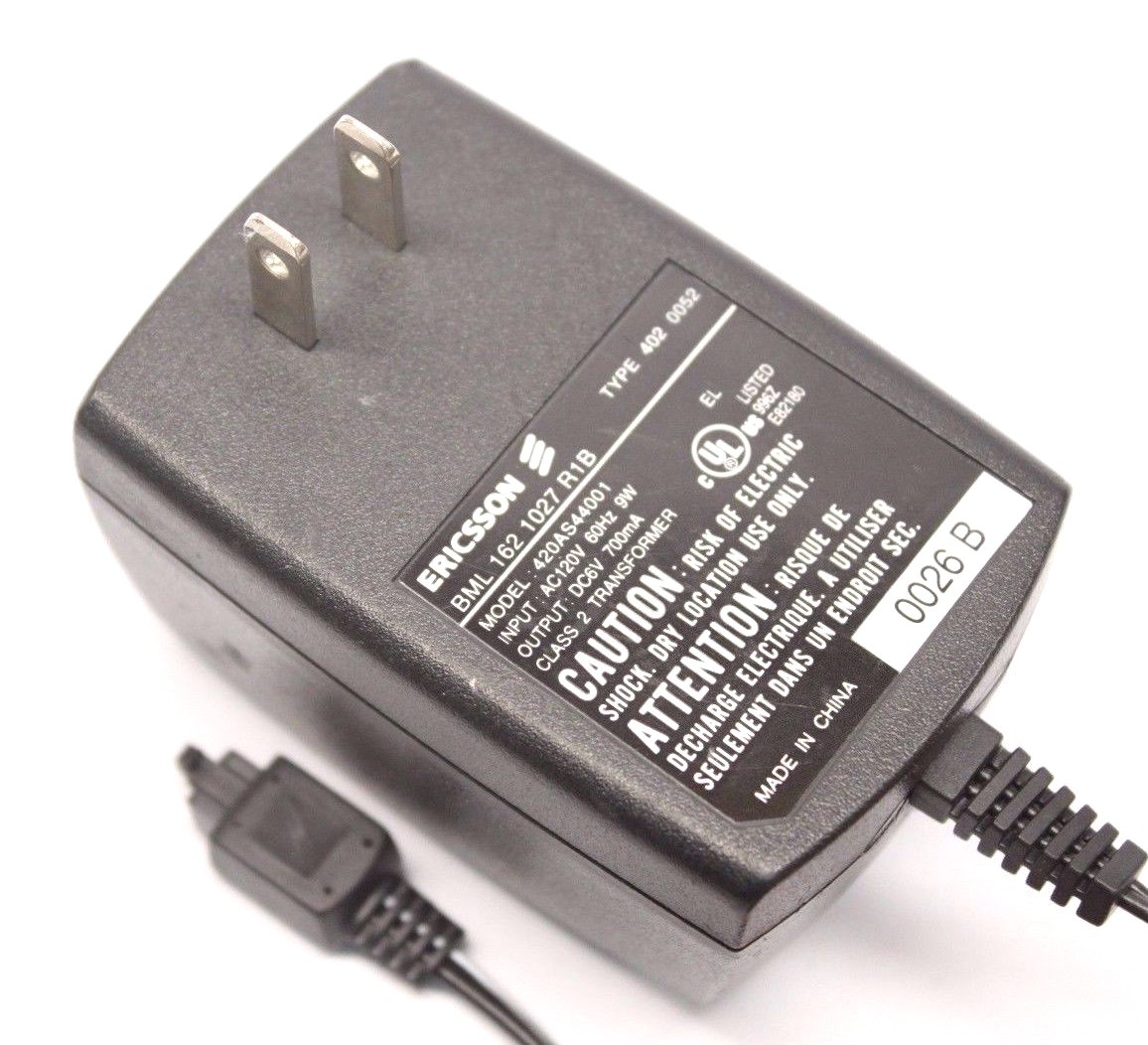 Ericsson 420AS44001 AC Power Supply Adapter Phone Charger Output 6V DC ...