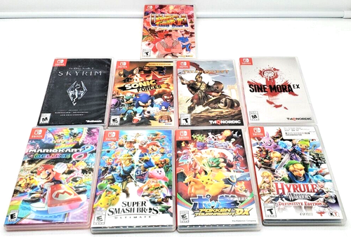 Lot of 9 EMPTY Nintendo Switch Game Cases - NO GAMES -ZELDA, POKEMON ...