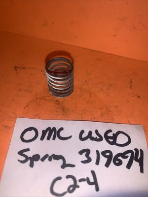 Used OMC TILT LOCK SPRING 319694 Fresh Water Usage Johnson EVINRUDE ...
