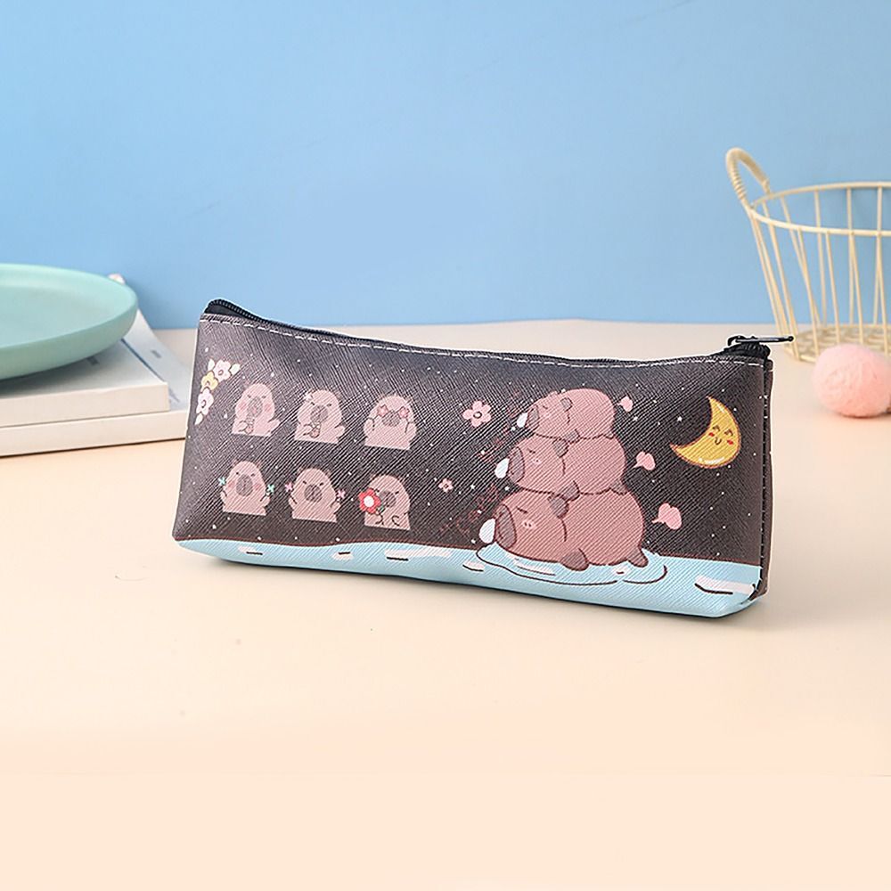 Capybara Pen Bag Single-layer Stationery Bag Office School Supplies ...