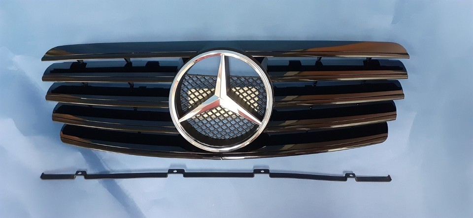 Black Front Grille For 1996-2002 Mercedes Benz W208 CLK430 CLK320 ...