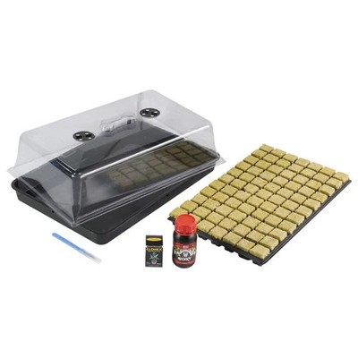 Clone & Seed Propagation Kit – 77 Grodan Rockwool Cubes for Cuttings ...