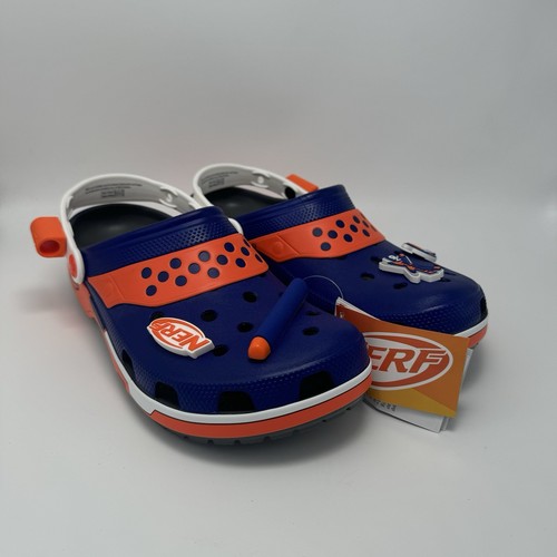NEW Crocs Classic HASBRO Nerf Clogs Blue Men's Size 10 Women’s 12 ...