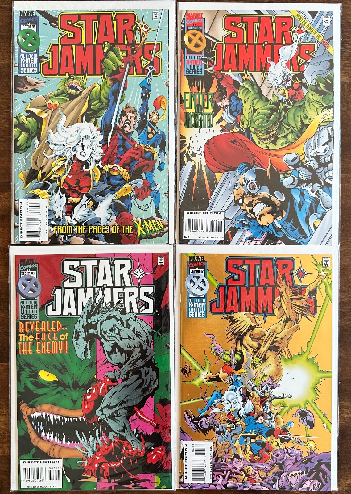 Marvel Comics Starjammers #1-4 Complete X-Men Limited Series (1995) | eBay