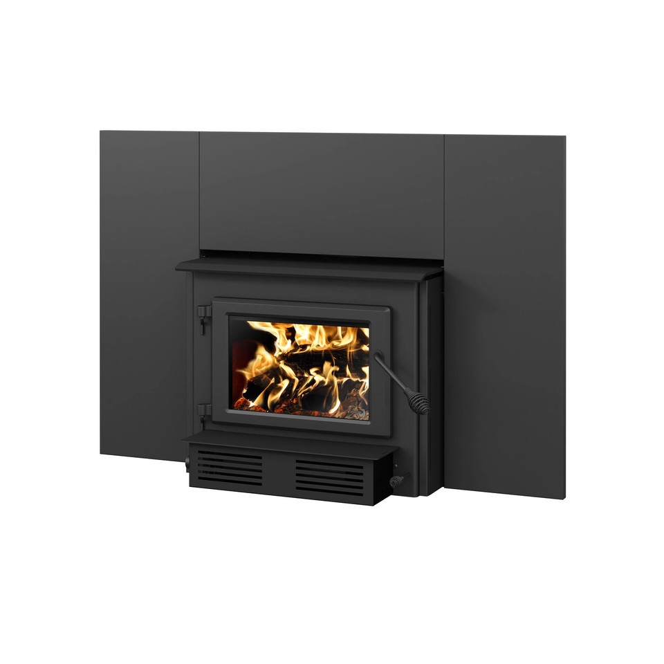 Englander Blue Ridge 300-i Wood Fireplace Insert w/ Fan & 25Ft Venting ...