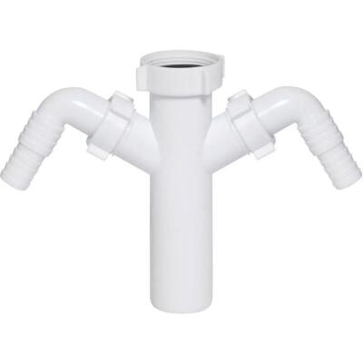 Drain Waste Trap Pipe Connector 1 1/2" BSP x 40mm with Double ...