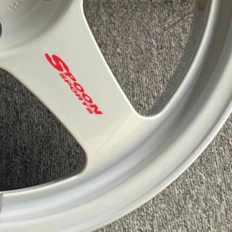 Red Spoon Sports wheel rims sticker Slipstream Rota restoration decal ...