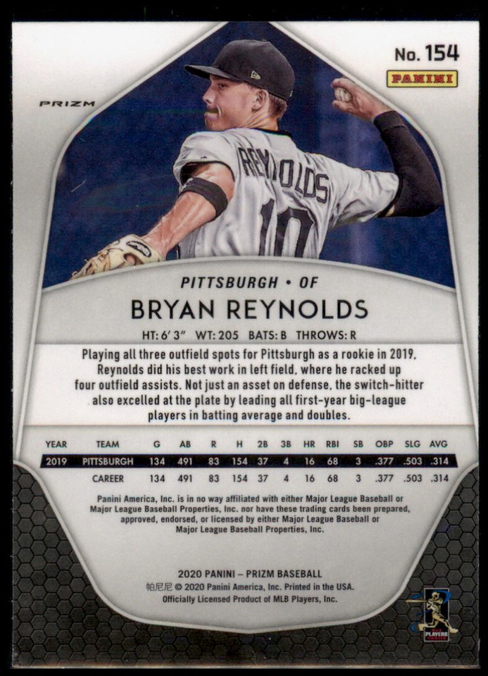 2020 Panini Prizm #154 Bryan Reynolds Purple Prizm | eBay