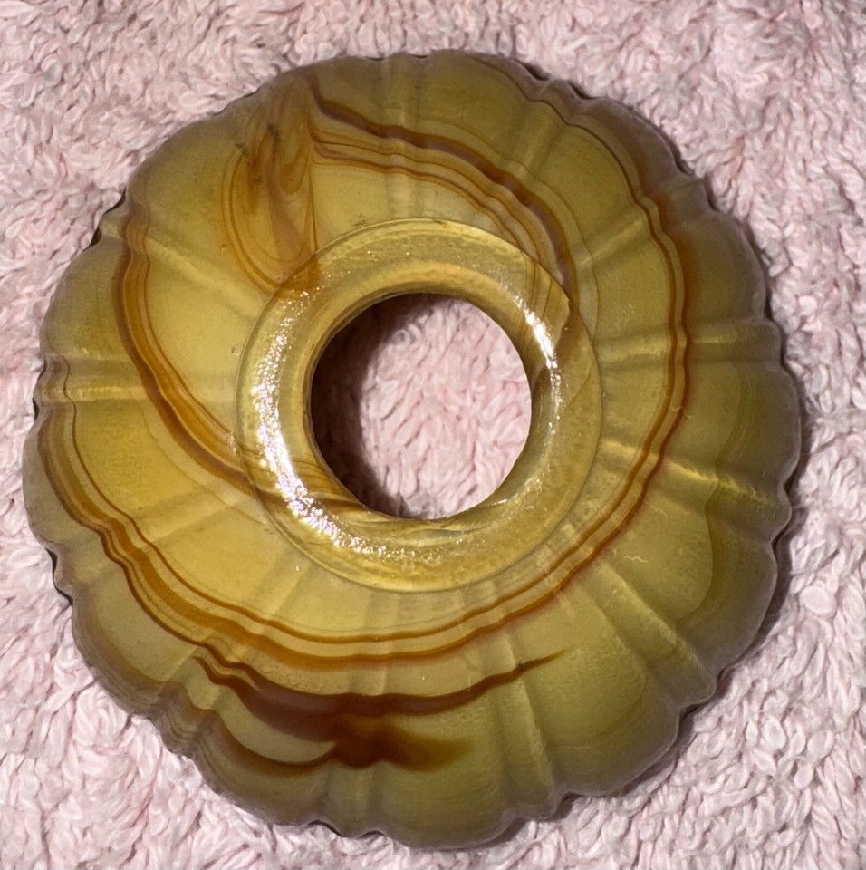 Antique Akro Agate Round Fluted Table Lamp Spacer | eBay