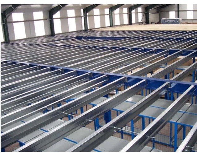 Mezzanine Floor 10m X 3m. Mezz Purlins RSJ Cleats Column. Mezzanine ...