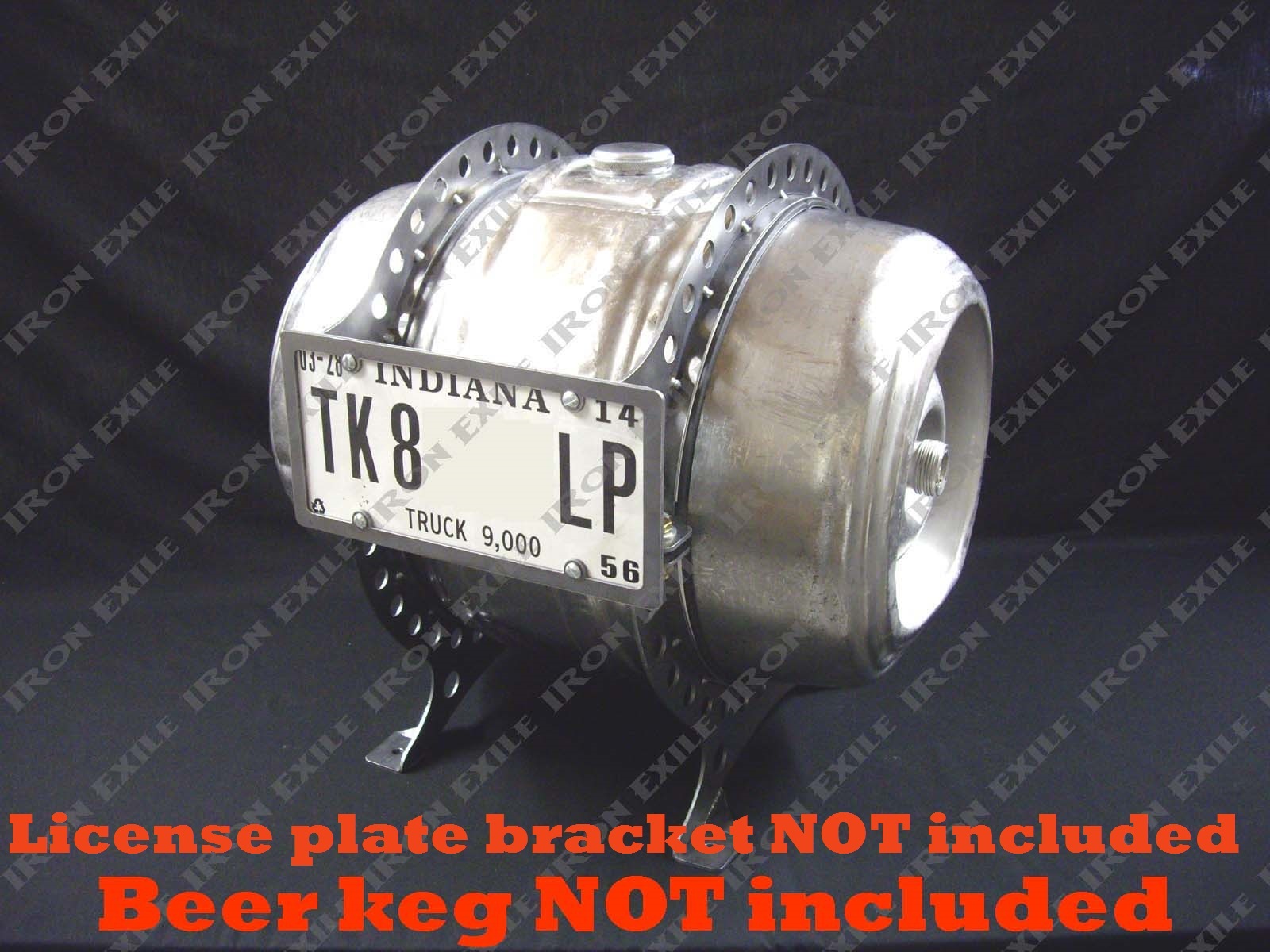 15.5 GALLON KEG BRACKET SET -- NO LP Fuel Gas Tank Mounting Hot Rat Rod ...