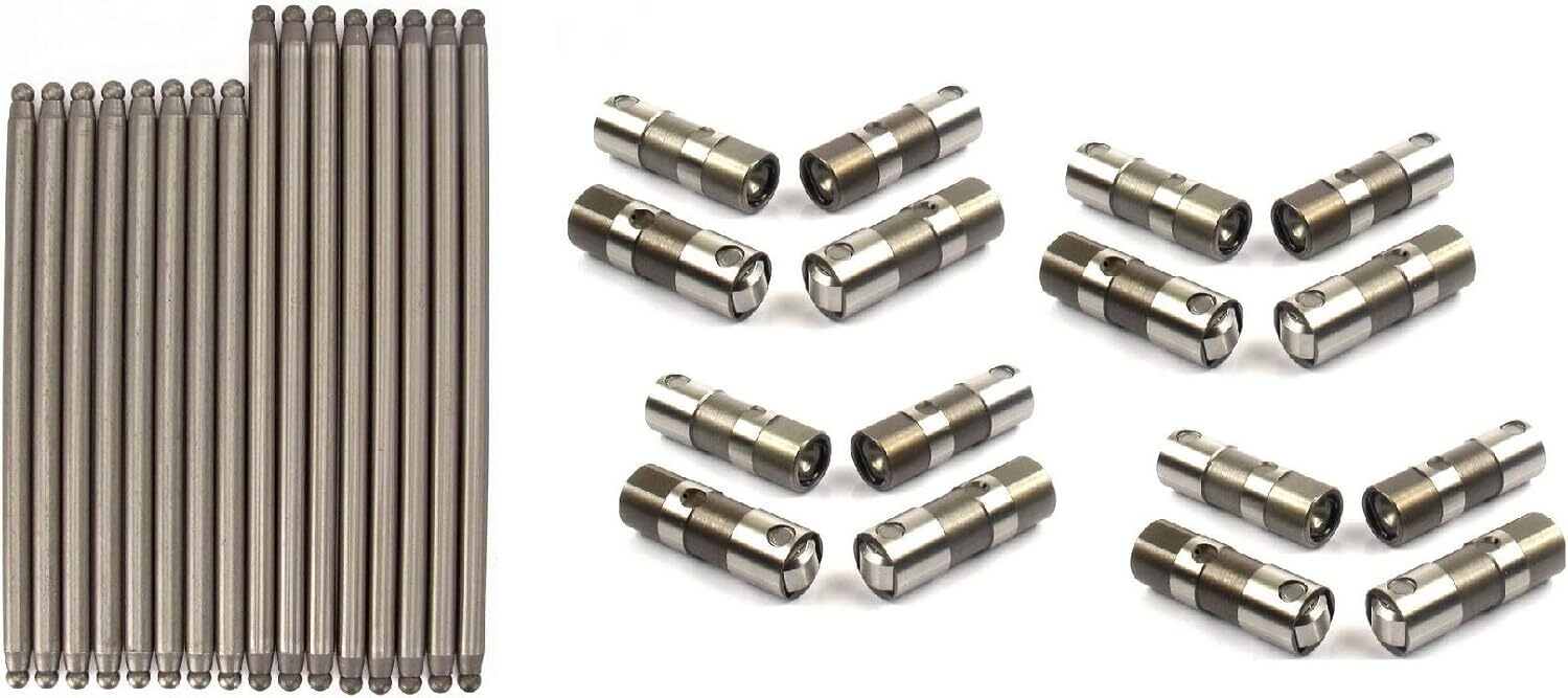 PUSHRODS Set/16+Roller Lifters Kit for 2001-2009 Chevy GMC 8.1L 496 ...
