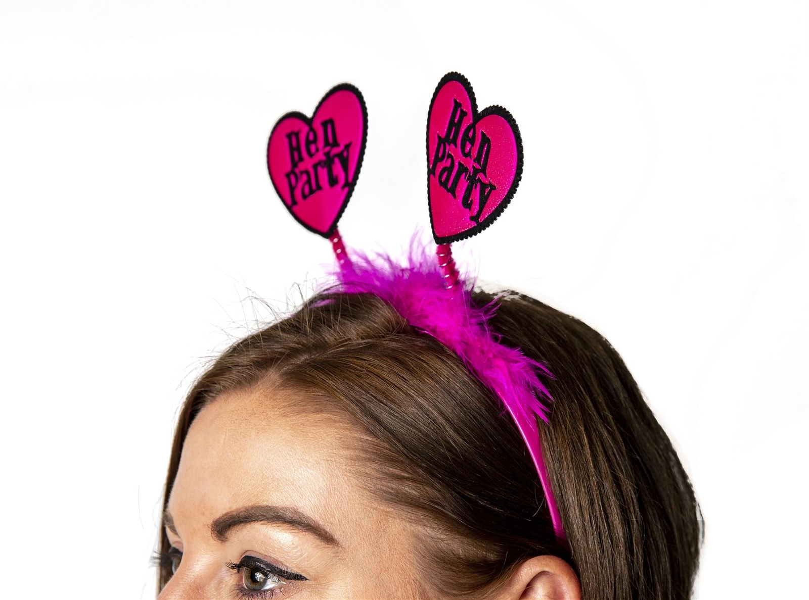 6 x Hen Party Boppers Hen Do Girls Ladies Night Out Pink Headband ...